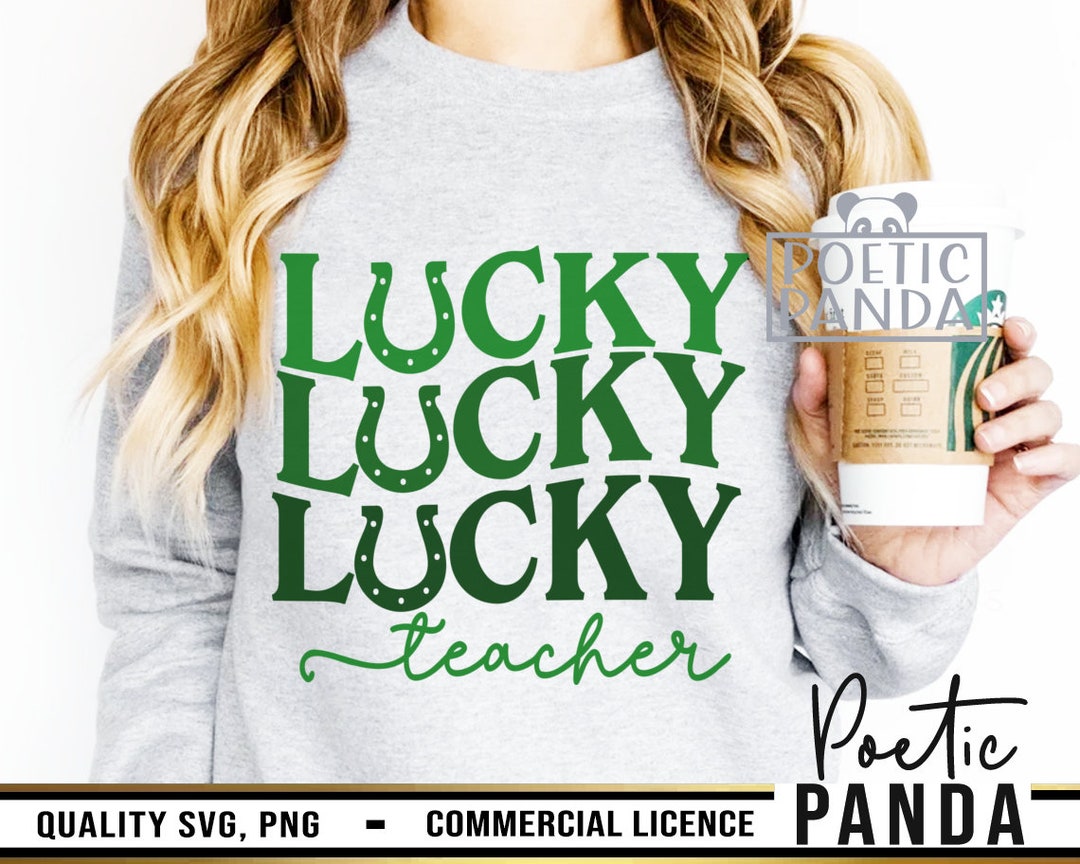 One Lucky Teacher SVG PNG, St Patricks Day Svg, Teacher Shirt Svg ...