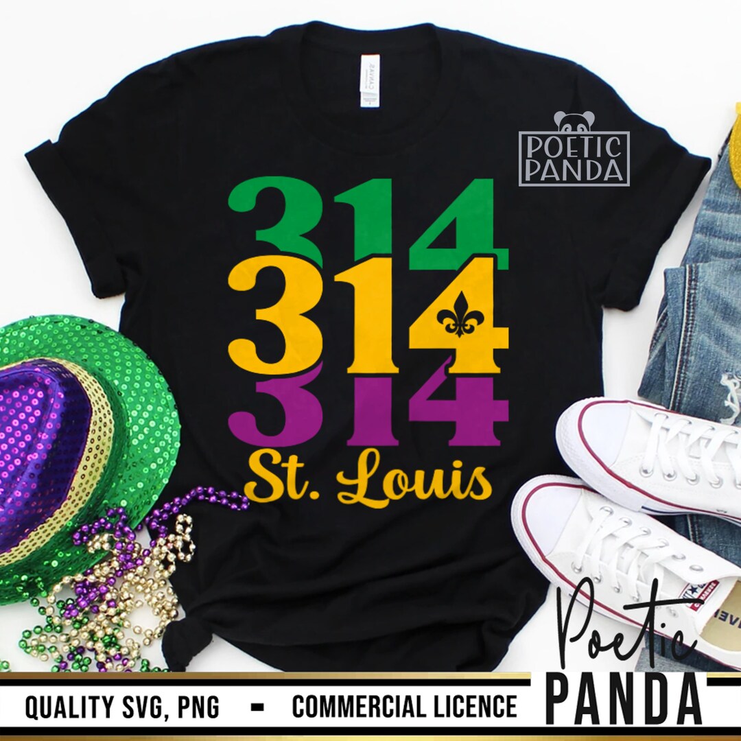 314 Mardi Gras SVG PNG, Mardi Gras Shirt Svg, St Louis Svg, 314 St ...