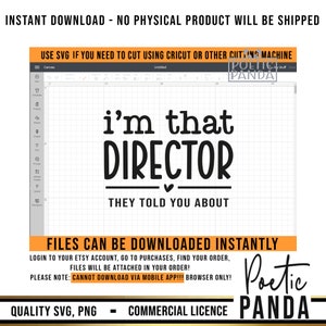 That Director SVG PNG, Director Shirt Svg, Gift to Director Svg ...