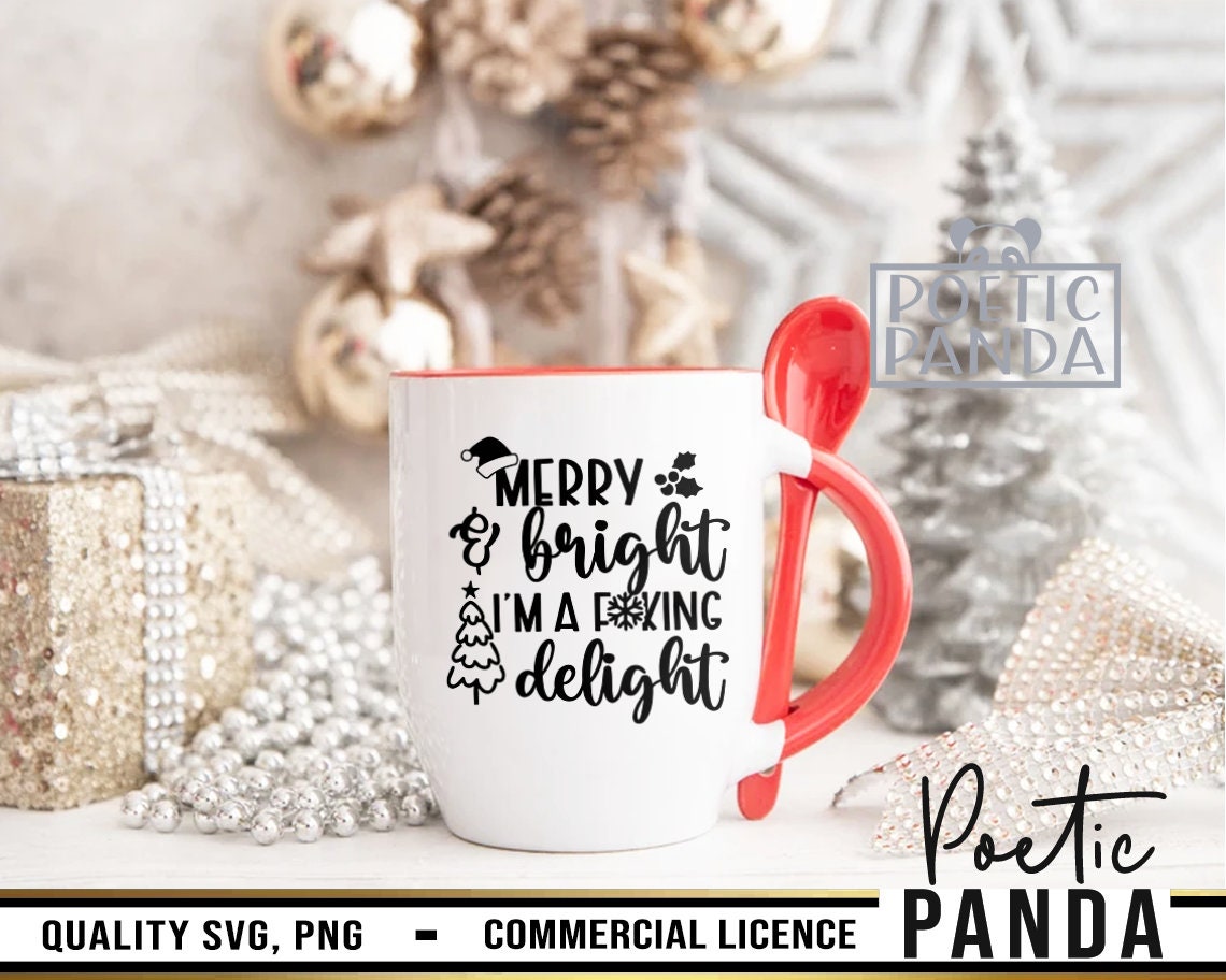 Rude Christmas SVG PNG Jolly Af Svg Holiday Shirt Svg Dear - Etsy