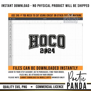 Hoco 2024 SVG PNG, Game Day Svg, Homecoming Svg, Reunion Svg ...