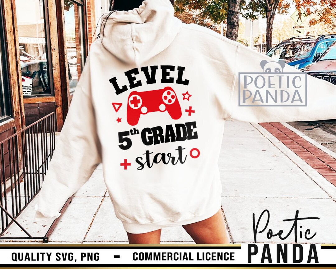 5th Grade SVG PNG, Kids Shirt Svg, Gamer Svg, Hello 5th Grade Svg ...