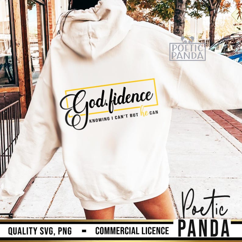 Godfidence SVG PNG, Christian Shirt Svg Design, Religious Svg, Bible ...