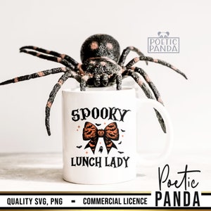 Spooky Lunch Lady SVG PNG, Lunch Lady Halloween Svg, Lunch Lady ...