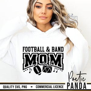 Football and Band Mom SVG PNG, Football Svg, Cheer Mom Svg, Marching ...