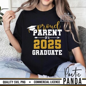 Proud Parent of 2025 Graduate SVG PNG, Graduation 2025 Svg, Senior 2025 ...