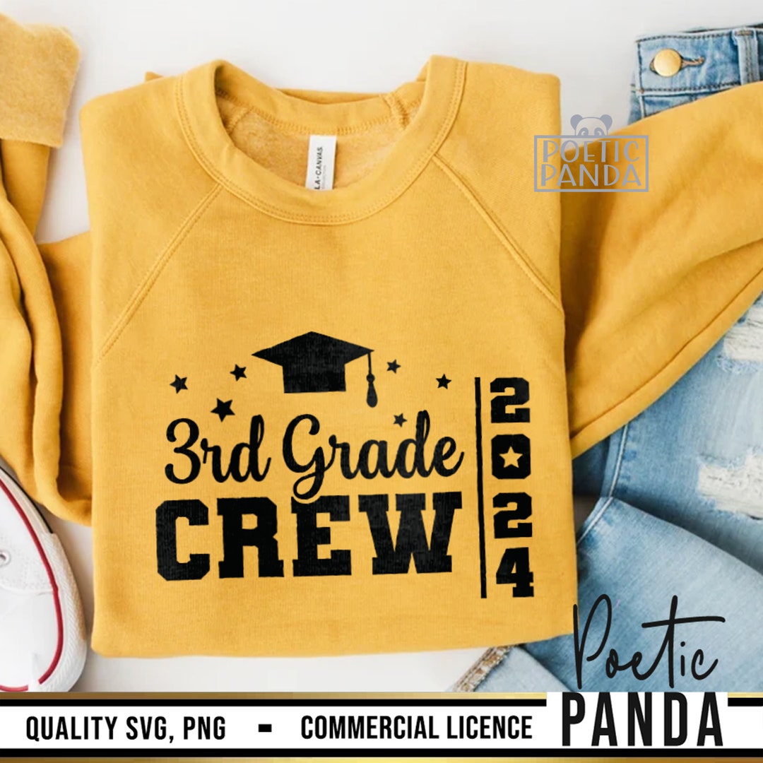 3rd Grade Crew SVG PNG, Third Grade Svg, Graduation Shirt Svg, 3rd ...