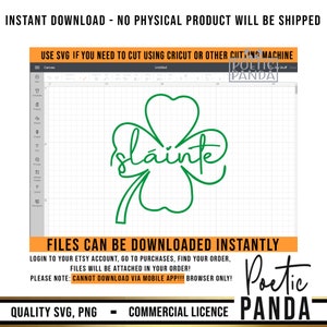 Slainte SVG PNG, St Patricks Svg, Slainte Svg, Shamrock Svg, St ...