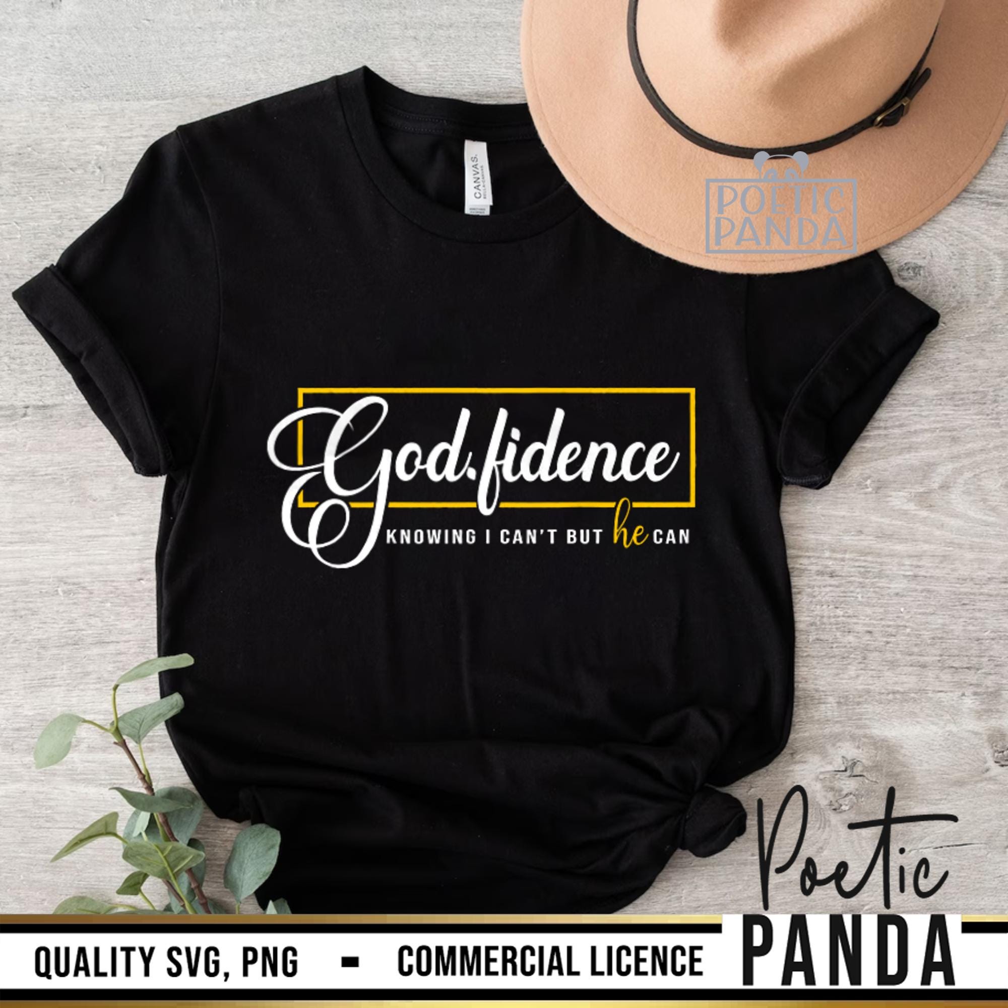Godfidence SVG PNG, Christian Shirt Svg Design, Religious Svg, Bible ...
