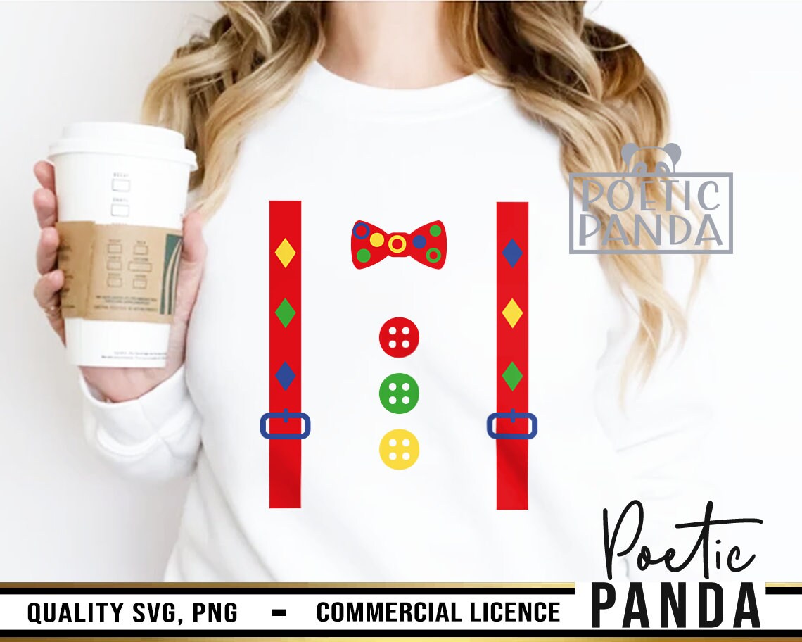 Clown Costume SVG PNG, Clown Shirt Svg, Christmas Costume Svg, Birthday ...