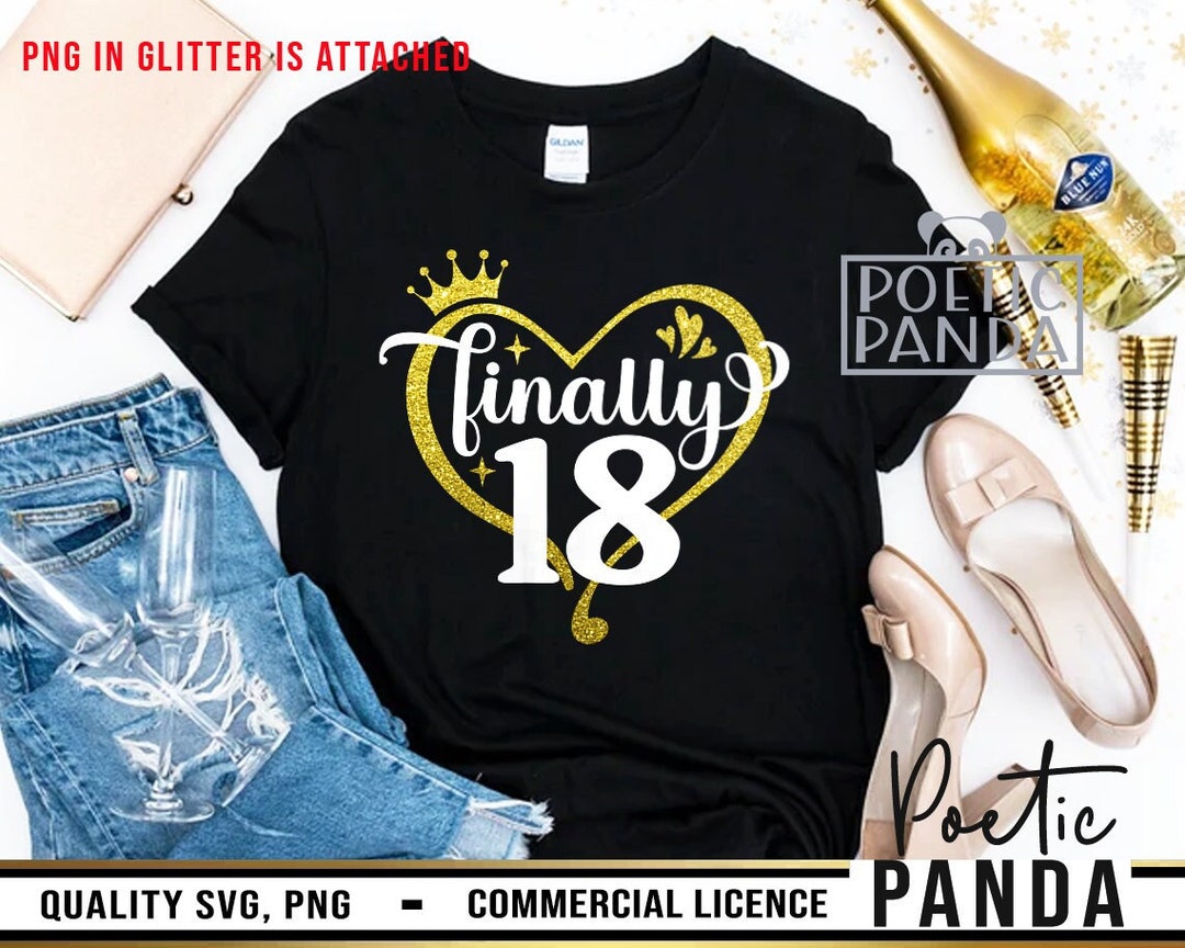 Finally 18 SVG PNG, 18th Birthday Png, 18th Birthday Svg, Hello 18 Svg ...