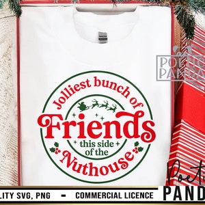 Jolliest Bunch SVG PNG, Friendsgiving Svg, Funny Matching Outfit Svg ...