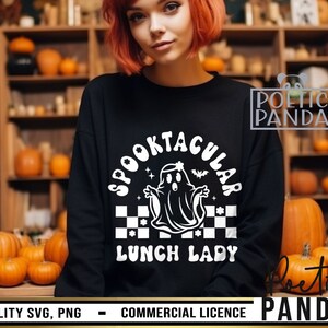 Spooktacular Lunch Lady SVG PNG, Lunch Lady Halloween Shirt Svg, Lunch ...