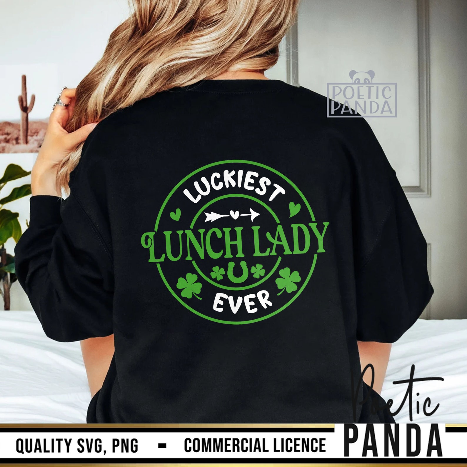 Luckiest Lunch Lady SVG PNG, St Patricks Svg, Cafeteria Worker Svg ...