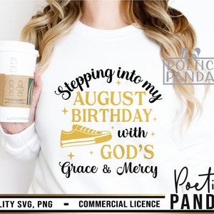 Stepping Into August Birthday SVG PNG, August Birthday, August Girl Svg ...