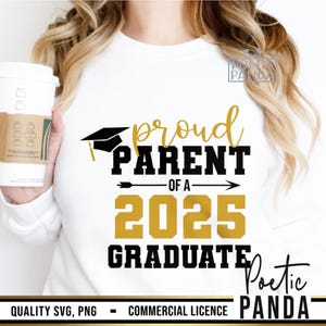 Proud Parent of 2025 Graduate SVG PNG, Graduation 2025 Svg, Senior 2025 ...