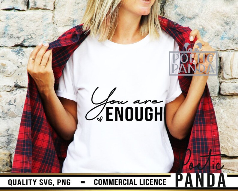 You Are Enough SVG PNG Girl Power Svg Motivational Svg Know - Etsy UK