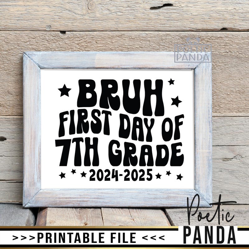 7th Grade Sign - Etsy
