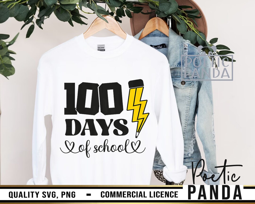 100 días de escuela SVG PNG 100 días svg retro svg 100.o - Etsy España