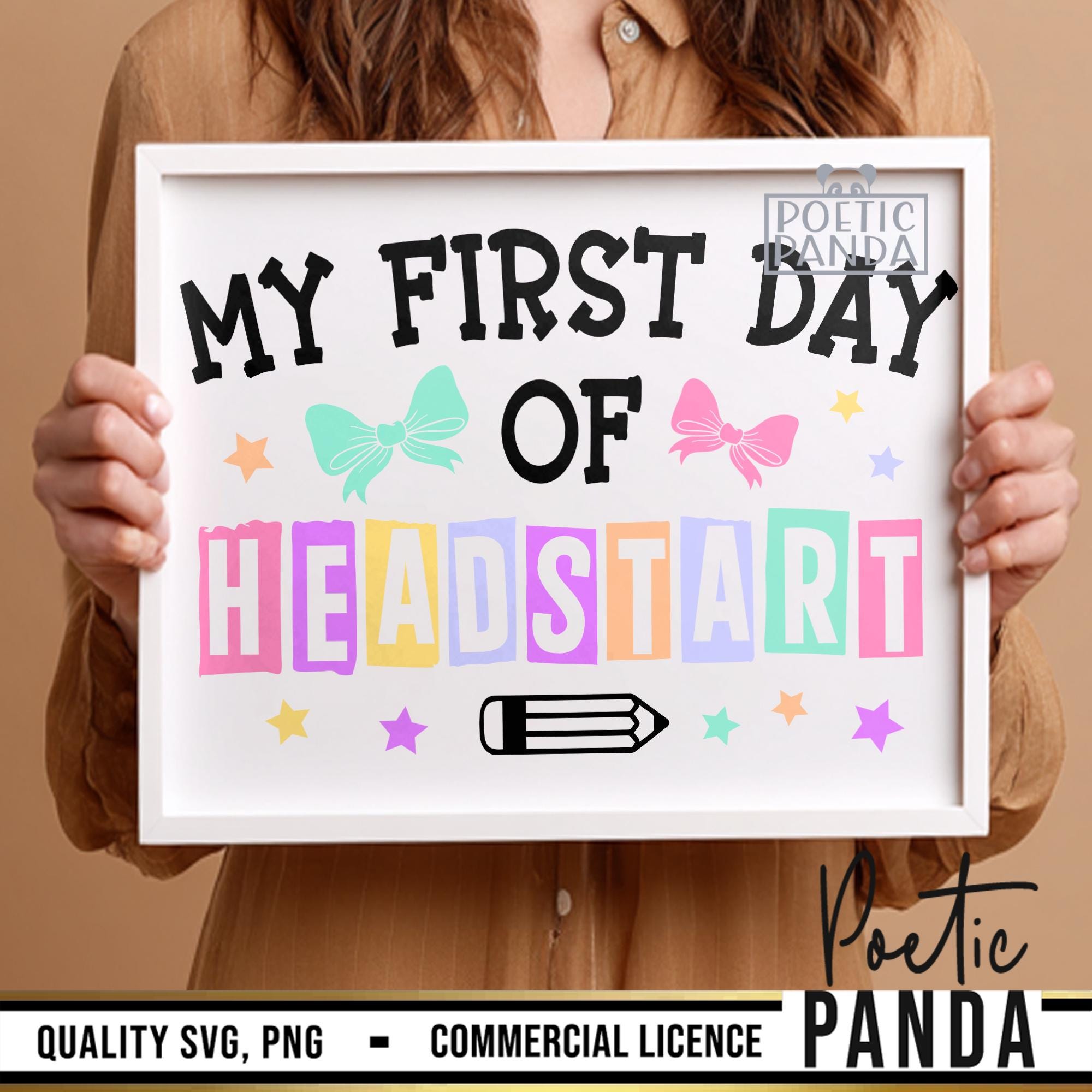 My First Day of Head Start SVG PNG for Girls, Cute Back to School Shirt ...