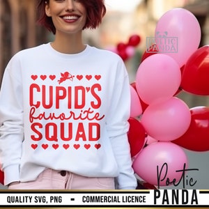 Cupid's Favorite Squad SVG PNG, Office Squad Svg, Valentine Shirt Svg ...