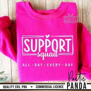 Support Squad SVG PNG, Support Squad Shirt Svg, Cancer Support Svg ...