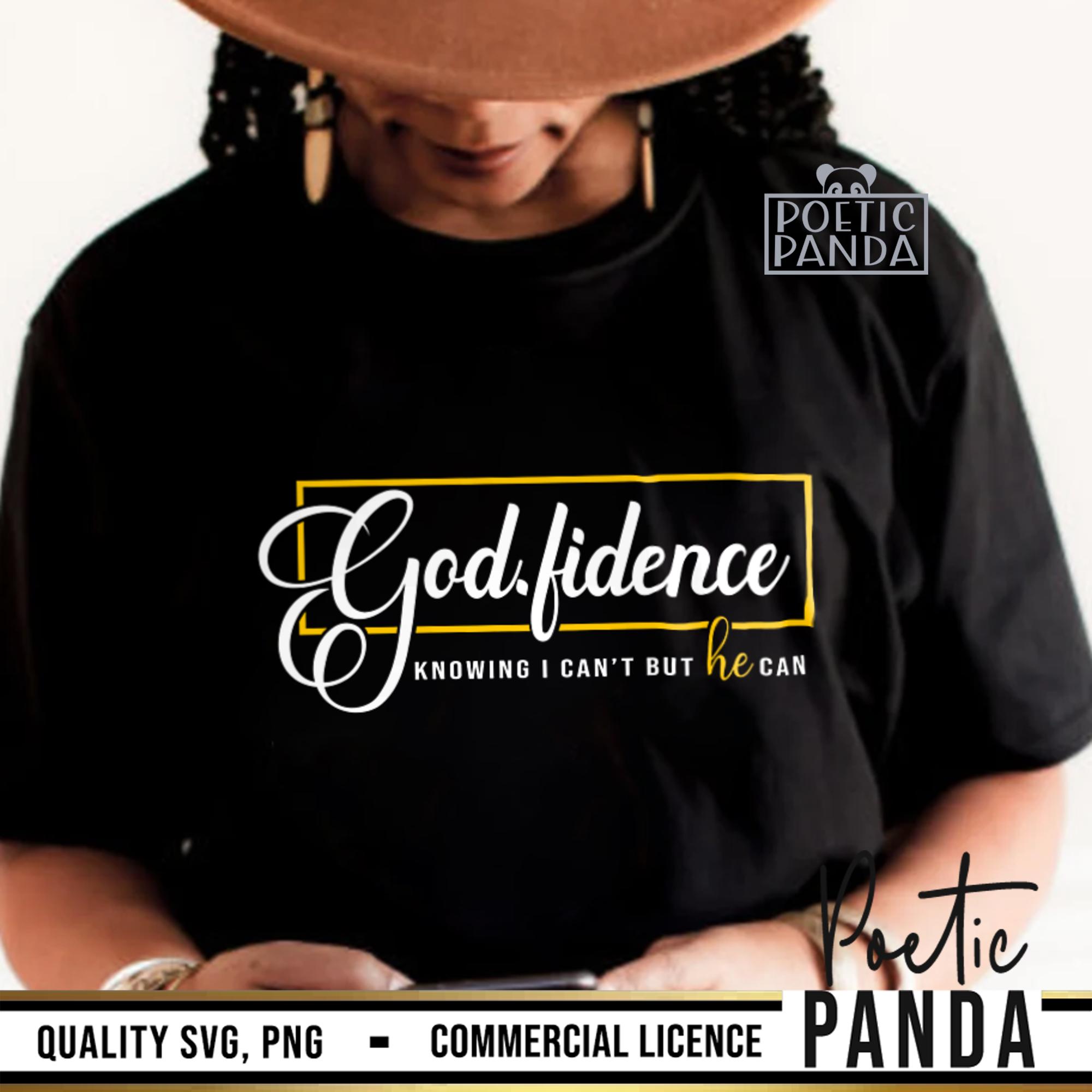 Godfidence SVG PNG, Christian Shirt Svg Design, Religious Svg, Bible ...