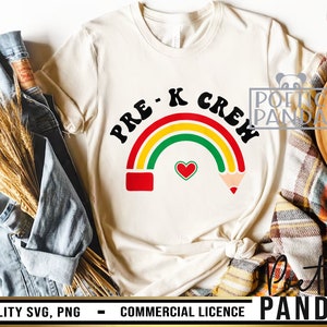 Pre-k Crew SVG PNG, Pre-k Shirt Svg, Preschool Shirt Svg, First Day of ...
