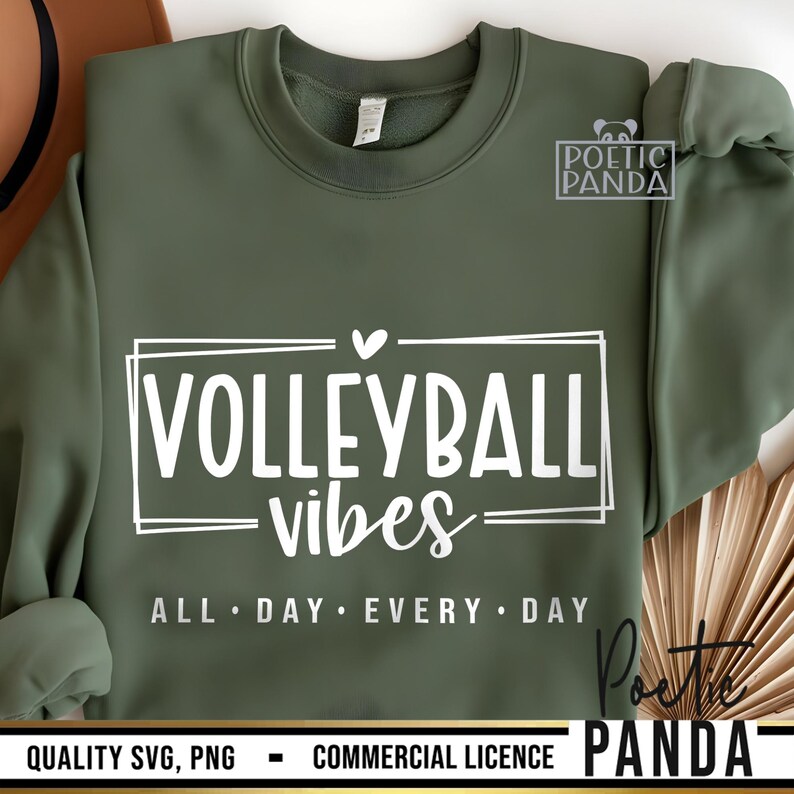 Volleyball Vibes SVG PNG, Volleyball Team Svg, Volleyball Mom Svg, Game ...