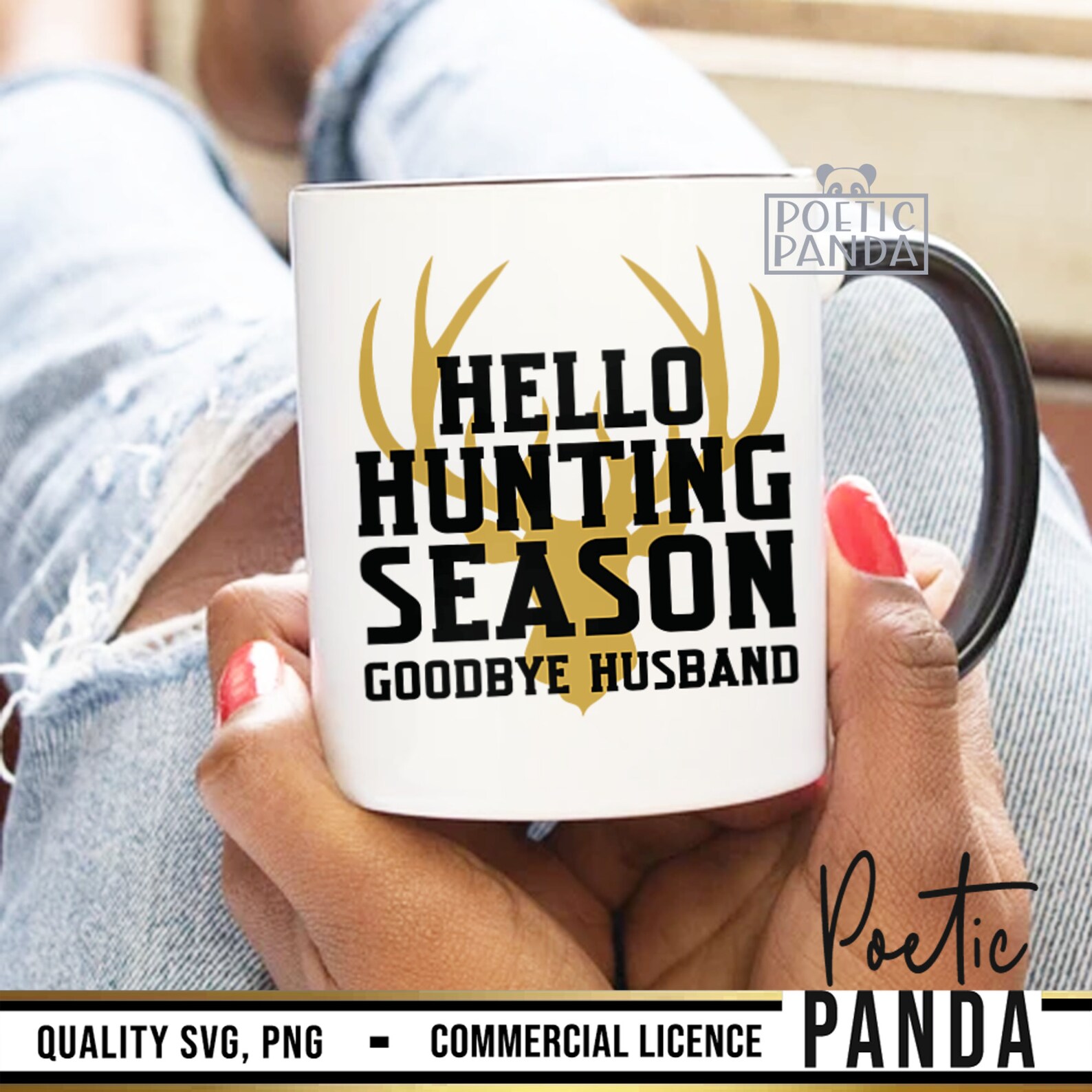 Hello Hunting Season Goodbye Husband SVG PNG, Hunter Svg, Deer Svg ...