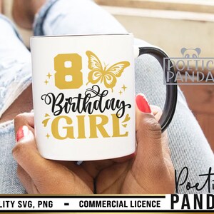 8th Birthday Svg, 8th Party Svg, Birthday Girl Svg, Birthday Shirt Svg ...