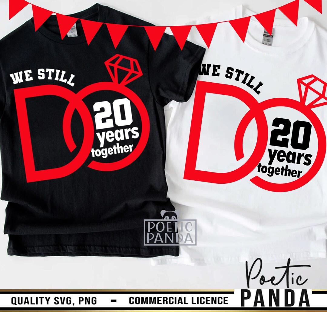 20th Wedding Anniversary SVG PNG, 20th Wedding Anniversary Gift Svg Cut ...