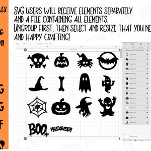 Halloween Bunting SVG Files, Halloween Party PNG, Kids Halloween Svg ...