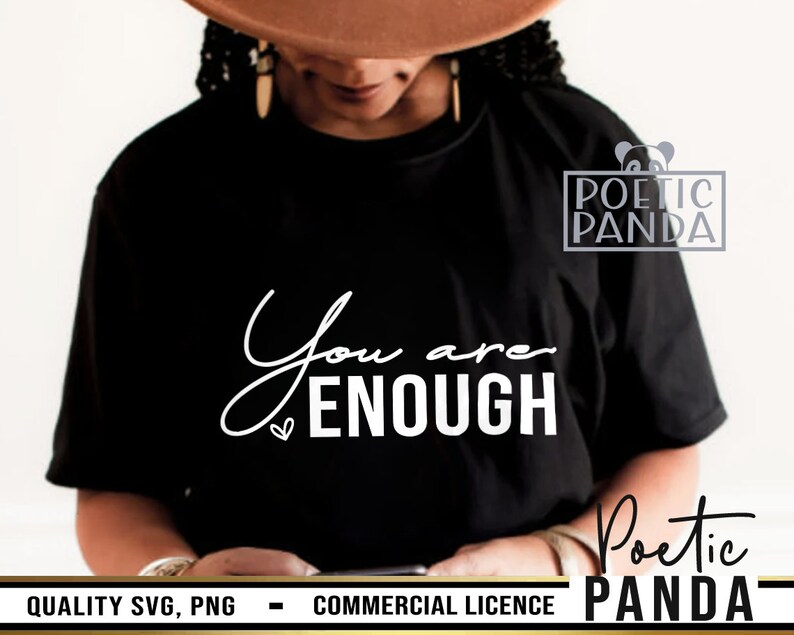 You Are Enough SVG PNG Girl Power Svg Motivational Svg Know - Etsy UK