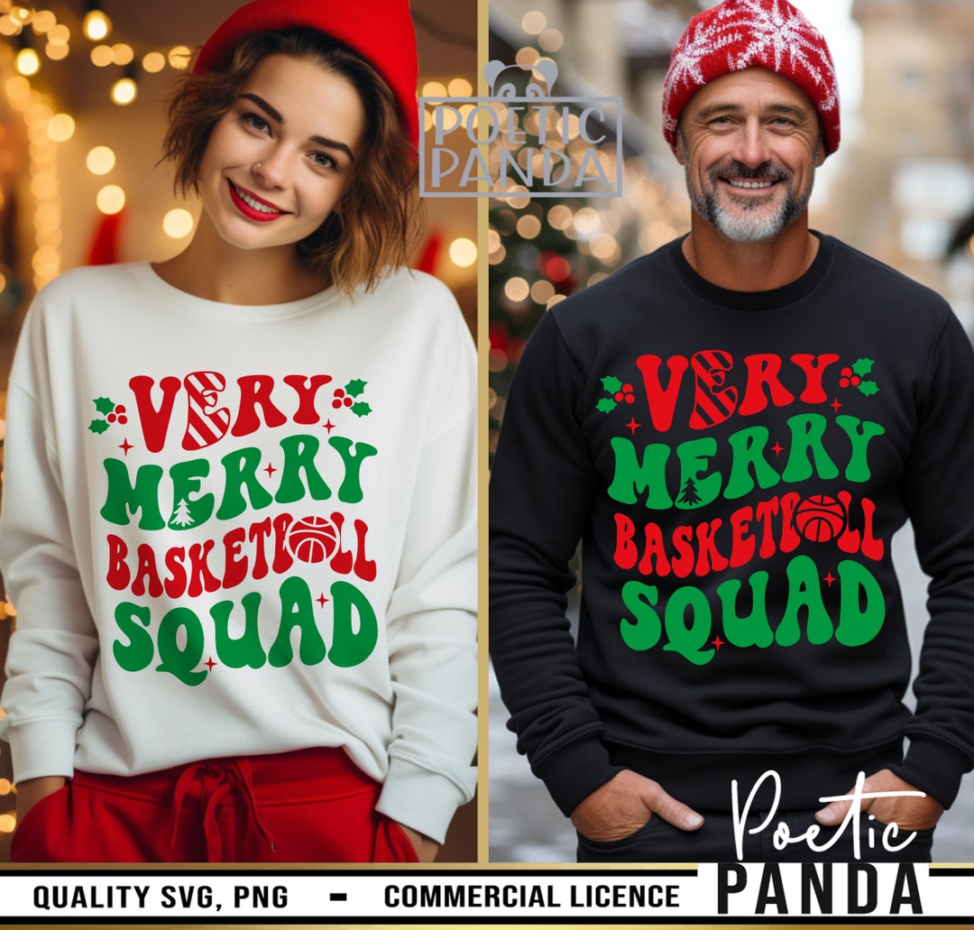 Merry Basketball Squad SVG PNG Basketball Mom Svg Christmas - Etsy
