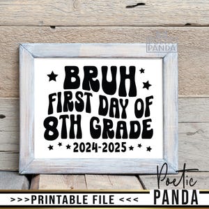 First Day of 8th Grade - Etsy