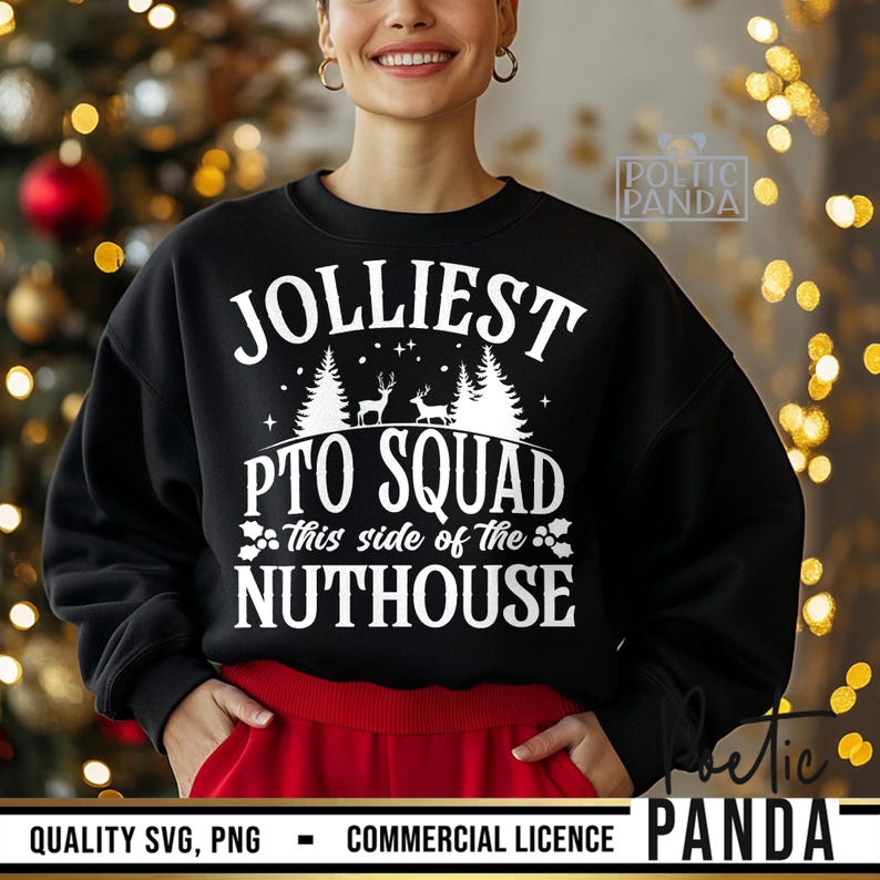 Christmas PTO Squad SVG PNG, Jolliest Pto Crew Svg, Funny Pto Christmas ...