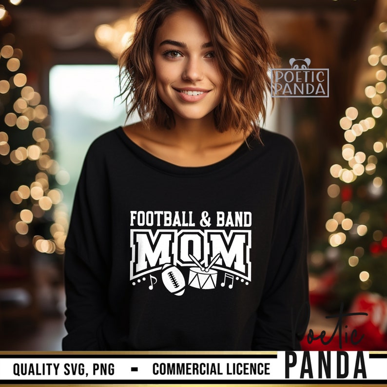 Football and Band Mom SVG PNG, Football Svg, Cheer Mom Svg, Marching ...