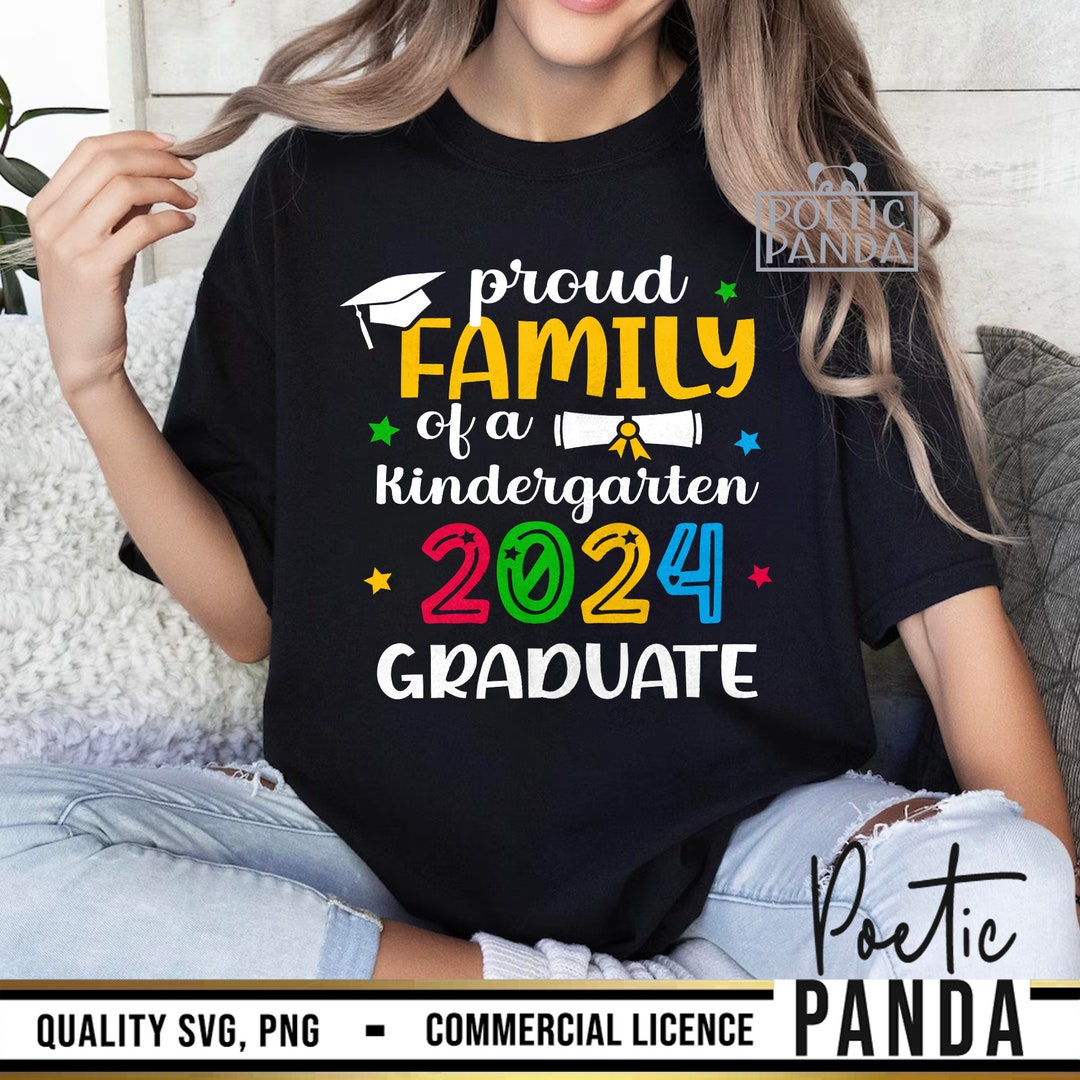 Proud Family of Kindergarten Graduate 2024 SVG PNG, Class of 2024 Svg ...