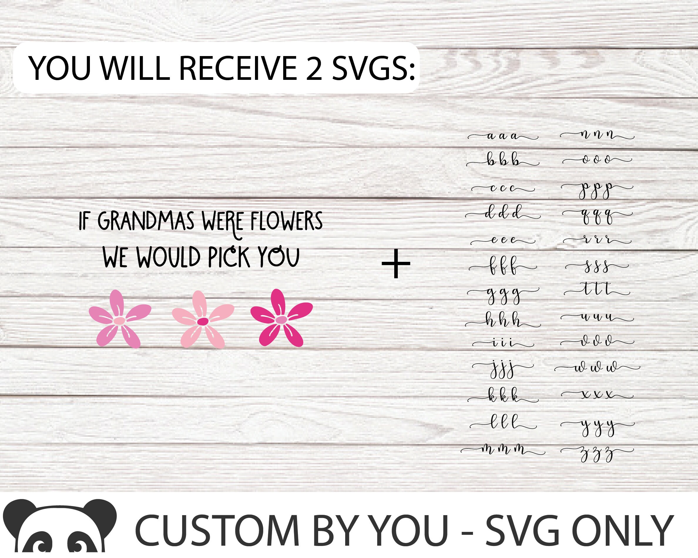 If Grandmas Were Flowers We'd Pick You SVG Mother's - Etsy