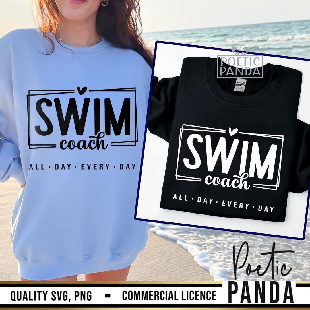 Swim Coach SVG PNG, Swimming Coach Svg, Swim Team Svg, Swim Coach Shirt ...