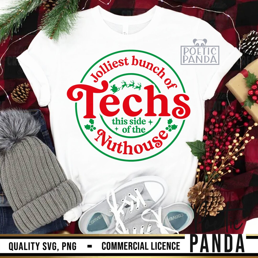 Jolliest Bunch of Techs SVG PNG Tech Christmas Svg Christmas - Etsy