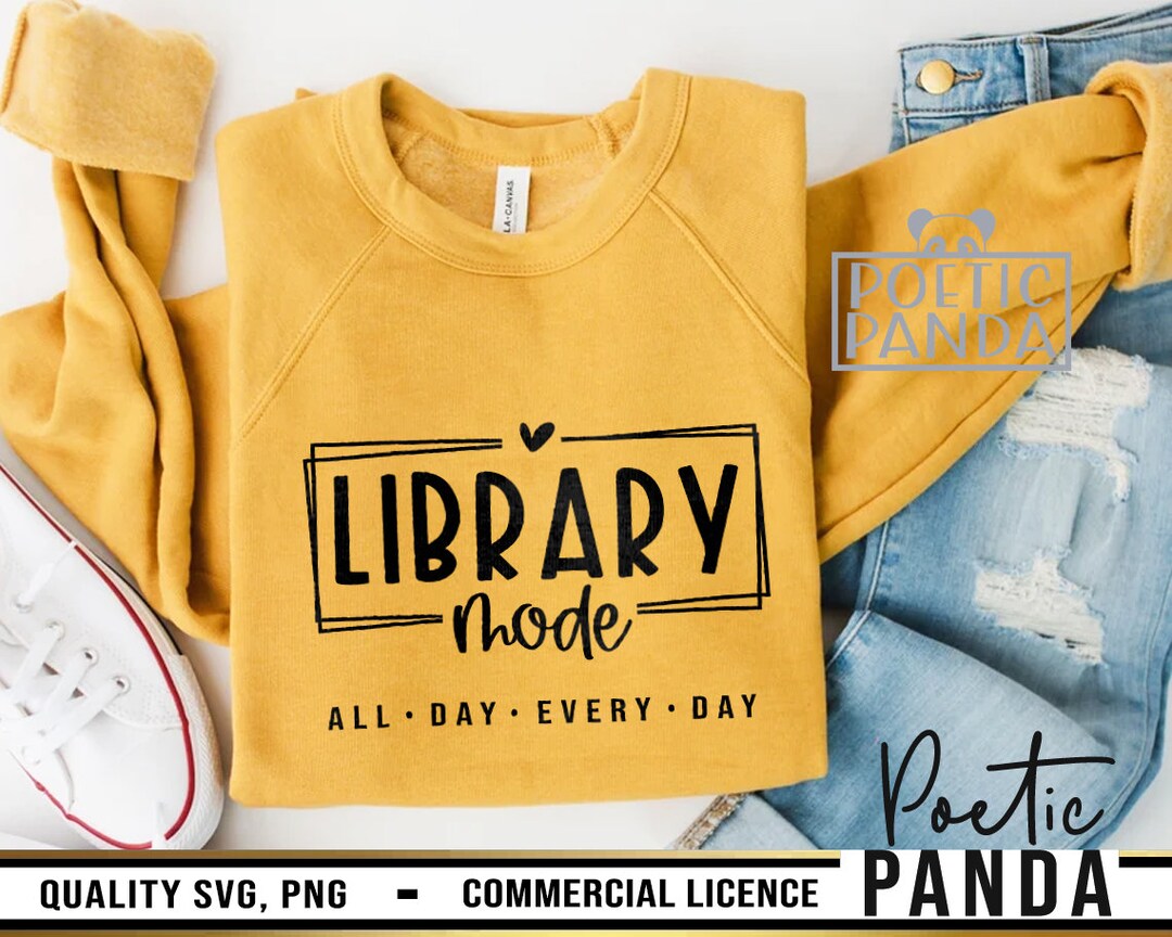Library Mode SVG PNG, Librarian Svg, Teacher Svg, Reading Svg, Just One ...