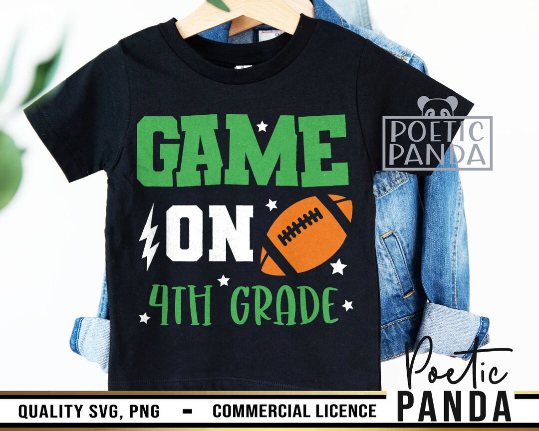 Game on 4th Grade SVG PNG, 4th Grade Svg, Back to School Svg, Teacher ...