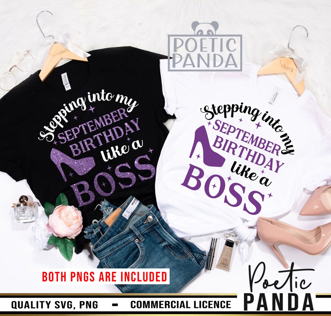 September Birthday SVG PNG, Born in September Birthday Shirt Svg ...