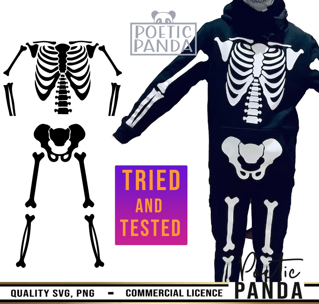 Halloween Skeleton SVG PNG, Rib Cage Svg, Halloween Shirt Svg ...