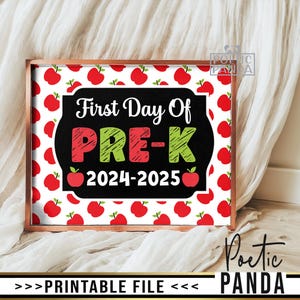 Printable First Day of Prek 2025 PNG JPED, First Day of Pre, 1st Day of ...