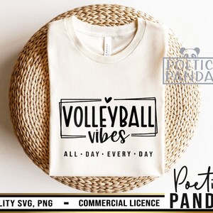 Volleyball Vibes SVG PNG, Volleyball Team Svg, Mama Svg, Volleyball Mom ...