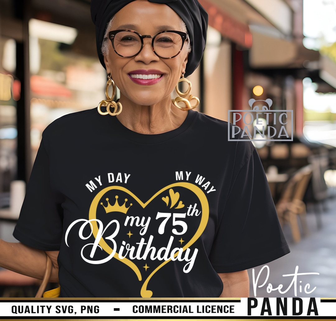 75th Birthday SVG PNG, 75 and Fabulous, 75th Birthday Svg, Happy ...