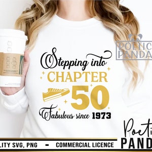 50th Birthday SVG PNG, Chapter 50 Svg, 50th Birthday Svg, Birthday Svg ...